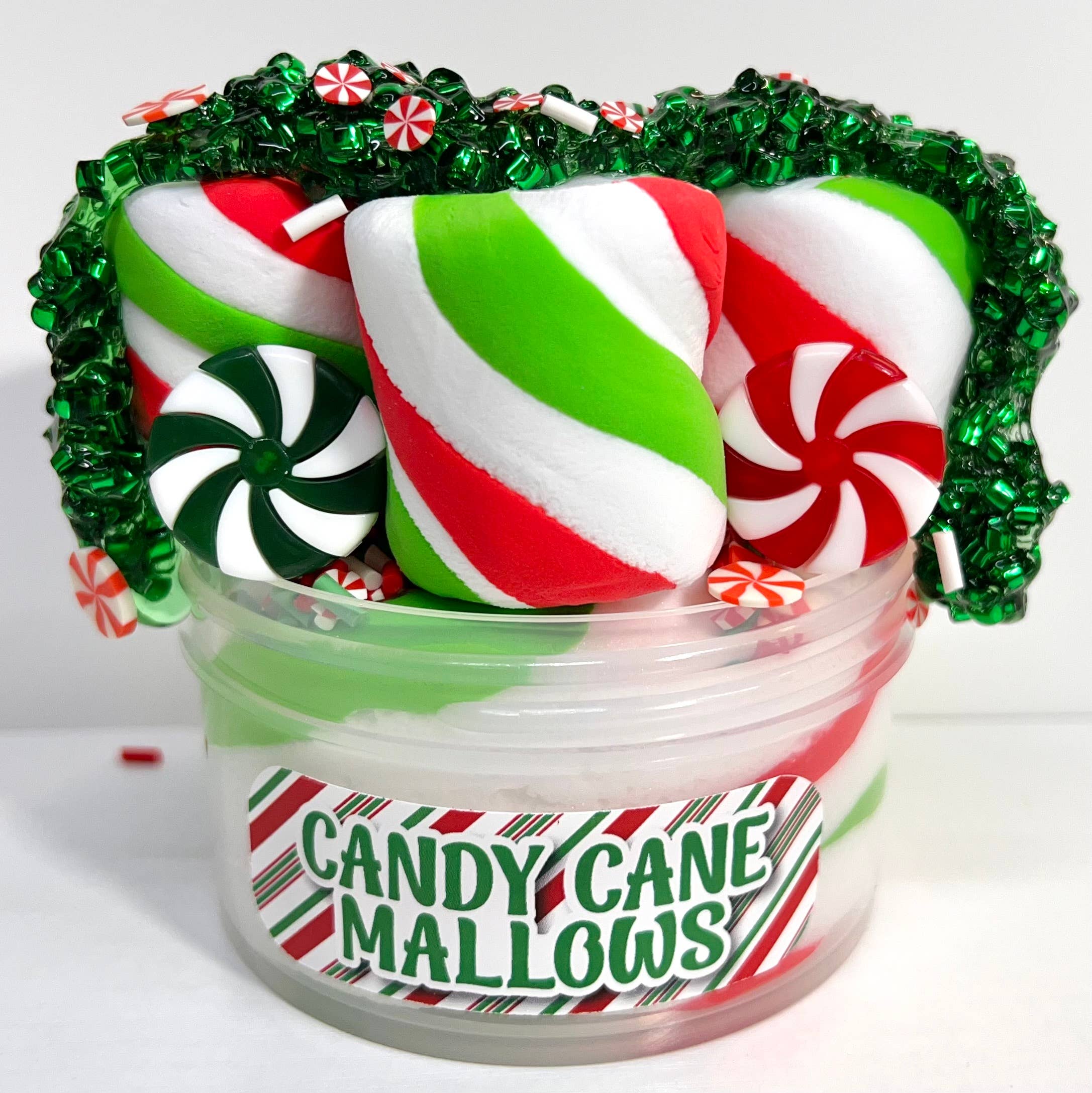 Candy Cane Mallows Slime – Lil Js Creative Canvas